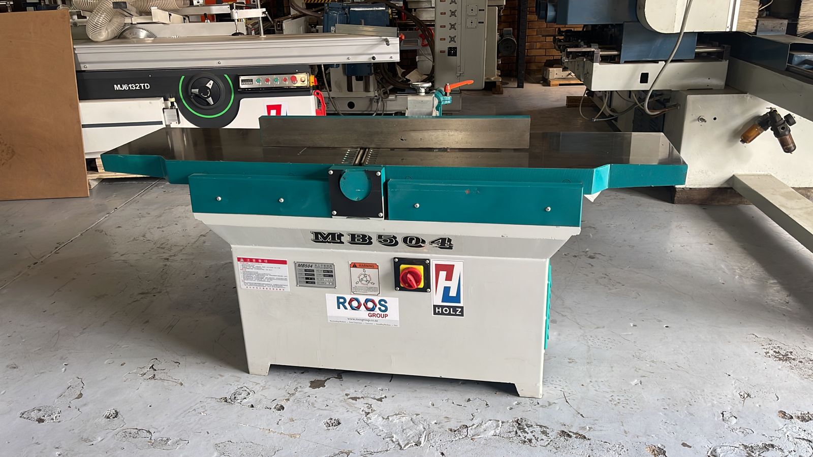 Surface Planer, MB504, HOLZ, 3kW, 440x1790mm - Roos Group